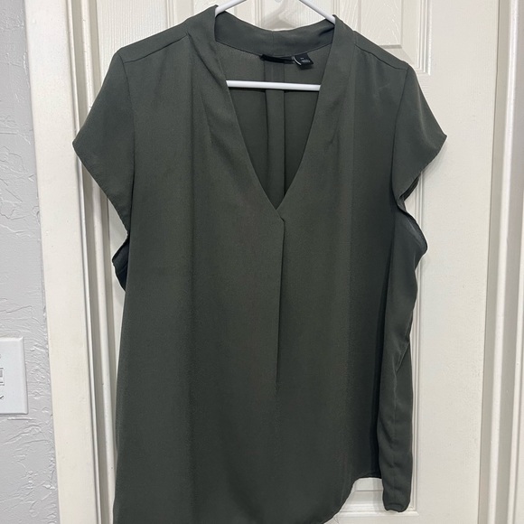 Halogen | Tops | Olive Green Blouse | Poshmark